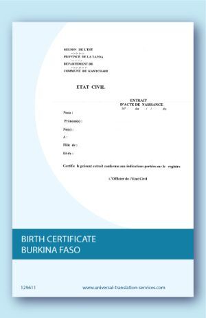 Buy Dutch Birth Certificate Translation from our agency