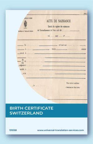 Birth Certificate Translation Template from Haiti ($15 per page)