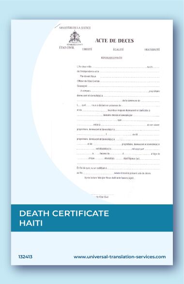 Get a Death Certificate (template Germany)