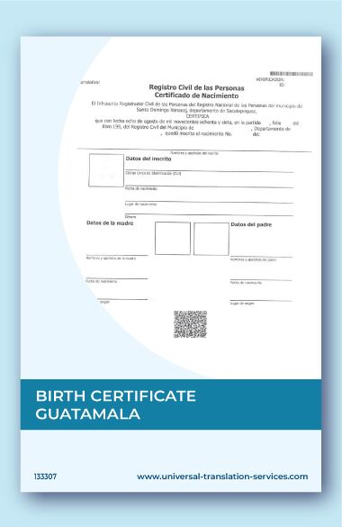 Spanish Birth Certificate Template Carlos And Emily, Birth Certificate