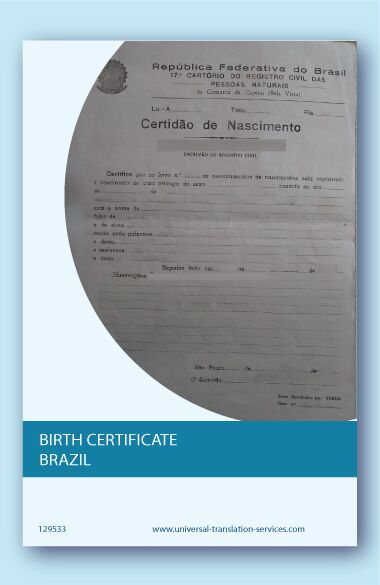 Get a fast Brazilian Birth Certificate translation