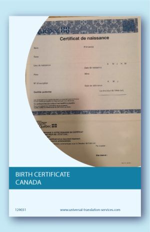 Buy Dutch Birth Certificate Translation from our agency