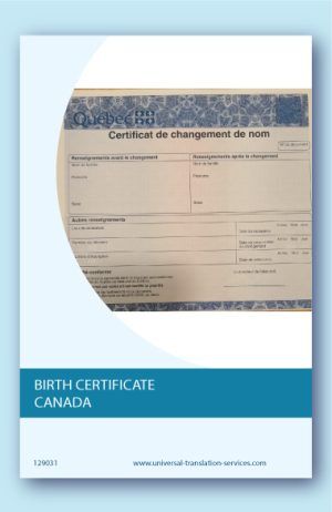 Buy Dutch Birth Certificate Translation from our agency